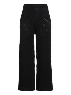 Elisabetta Franchi Wide-leg Jacquard Knit Pants - Black