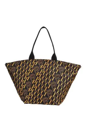 Emilio Pucci Leather-trimmed Jacquard Tote - Black