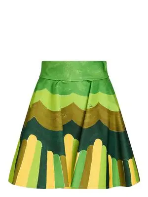 EMILIO PUCCI Printed Cotton-Blend Twill Mini Skirt