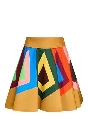 Emilio Pucci Printed Cotton-blend Twill Mini Skirt - Multicolor