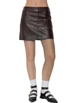 ALLSAINTS Panelled Mini Skirt - Brown