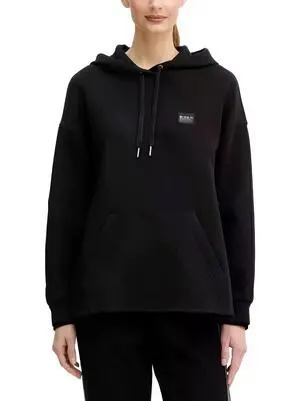 Armani Exchange Logo-patch Hoodie - Black