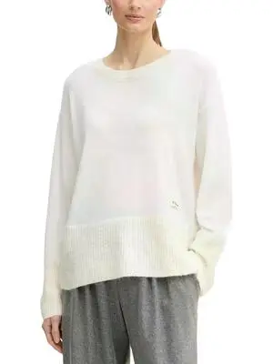 Armani Exchange Ribbed-trim Sweater - White