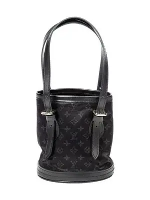 LOUIS VUITTON Monogram Bucket Bag - Black