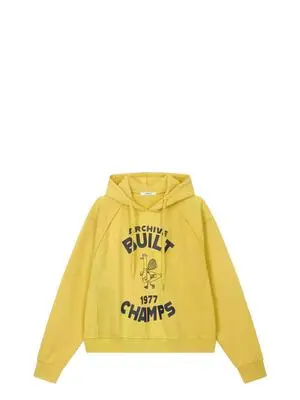 STUDIO TOMBOY Graphic-print Hoodie - Yellow
