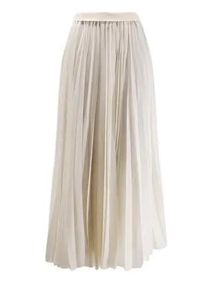 R2W Aristo Pleated Skirt - White