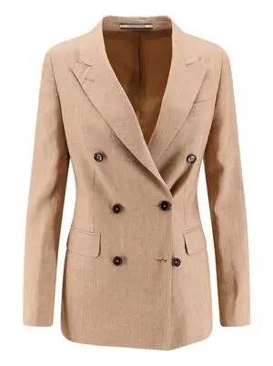 Tagliatore Parigi Pinstripe Blazer - Beige