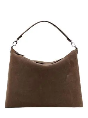 TOTEME Bevel Corduroy Shoulder Bag - Brown