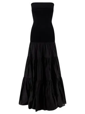 R2W Off-the-shoulder Maxi Dress - Black