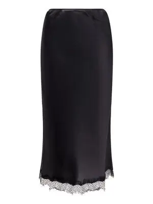 R2W Savia Silk Midi Skirt
