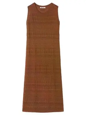 Ports 1961 Knitted Midi Dress - Brown