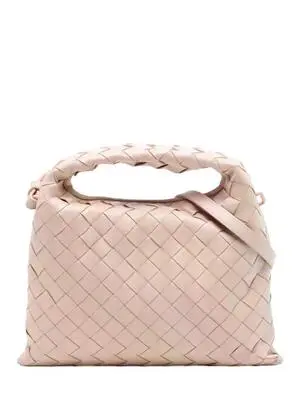 Bottega Veneta Mini Intrecciato Hop Satchel - Pink