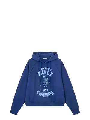 STUDIO TOMBOY Graphic-print Hoodie - Blue