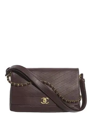 Chanel Maxi Flap Bag - Dark Brown