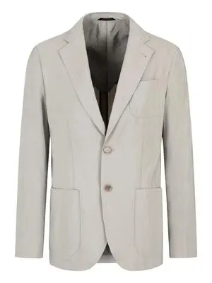 Giorgio Armani Giorgio Armani Upton Washed Silk Jacket Grey