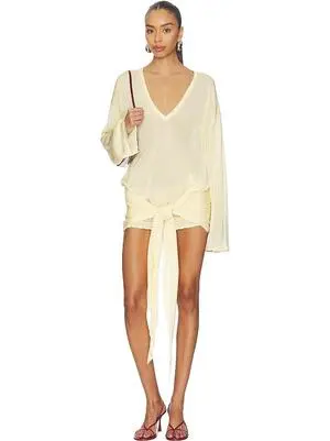 Attico Wrap Dress - Ivory