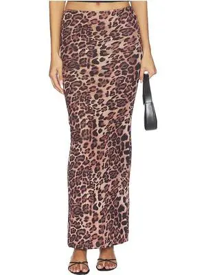 SNDYS X Maxi Skirt - Leopard