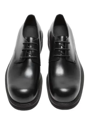 Acne Studios Leather Lace-up Derby Shoes - Black