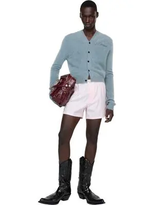 Acne Studios Cotton Poplin Casual Shorts - Baby Pink