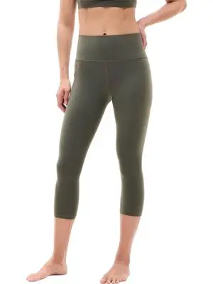 Athleta Salutation Stash High Rise Capri - Mountain Olive