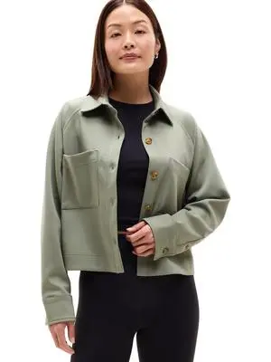 Athleta Allure Shirt Jacket - Cacti