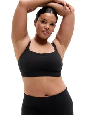 Athleta Reform Adjustable Sports Bra D-dd - Black
