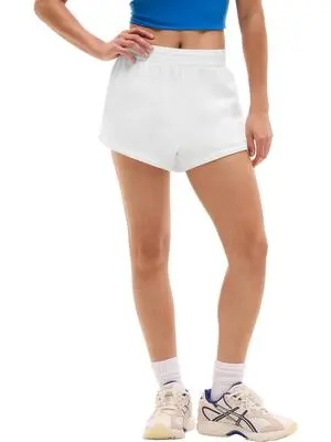 Athleta Relaxed Airy Cotton Terry Shortie - Bright White