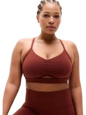 Athleta Vital Cinch Sports Bra D-dd - Cinnamon