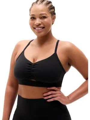 Athleta Vital Cinch Sports Bra D-dd - Black