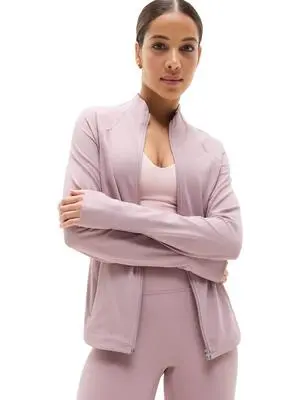 Athleta Zip Up Salutation Jacket - Blush