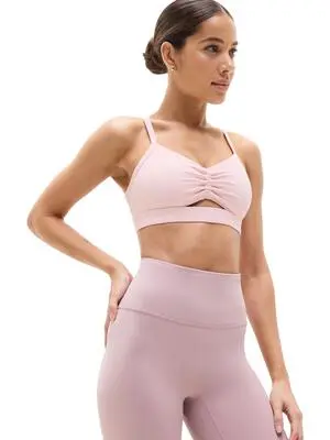 Athleta Vital Cinch Sports Bra A-c - Pink Sand