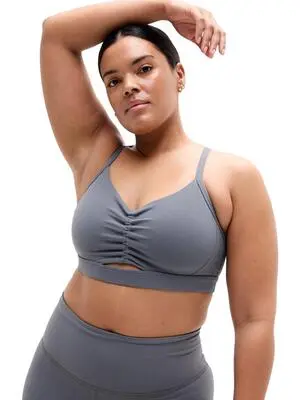 Athleta Vital Cinch Sports Bra D-dd - Slate