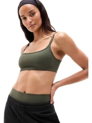 Athleta Square Neck Bra A-c - Jungle Green