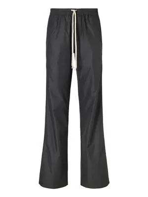 Rick Owens Moncler Straight-leg Recycled-taffeta Drawstring Trousers - Black