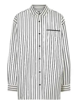 Maria Mcmanus Striped Organic Cotton-sateen Shirt - Multi