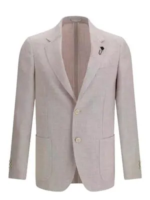 LARDINI Roma Button Jacket - Neutrals