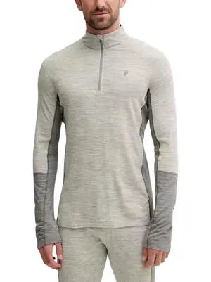 PEAK PERFORMANCE Long-sleeve Half-zip Top - Grey