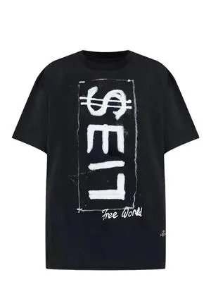 VIVIENNE WESTWOOD Graphic-print T-shirt - Black