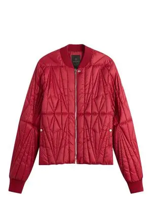 Rick Owens X Moncler Geocamo Flight Jacket - Carnelian