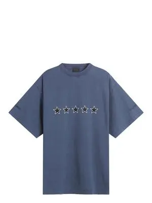 Balenciaga Top Rating Printed T-shirt - Washed Navy
