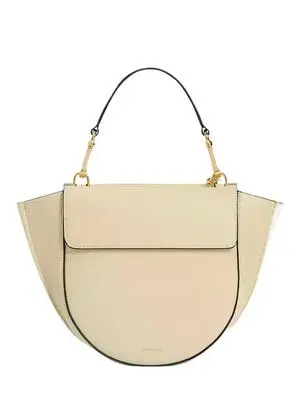 WANDLER Hortensia Top Handle Satchel Neutrals