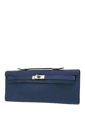 Hermès 2015 Kelly Cut Epsom Leather Tote - Blue