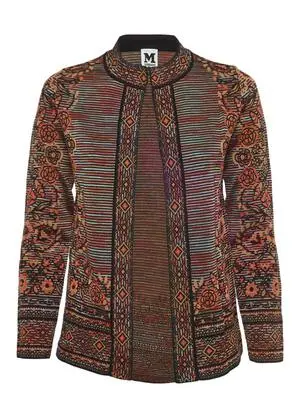 Missoni Long-Sleeved Floral Cardigan Red