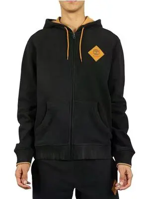 Timberland Hooded Zip-up Jacket - Black