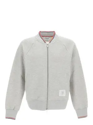 Thom Browne Pique Loopback Bomber - Grey