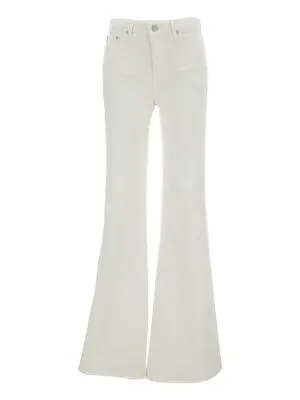 Ag Tropea High-rise Flare Jeans - White