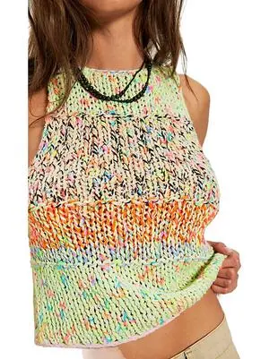 Free People Flea Market Knit Tank - Paradise Combo