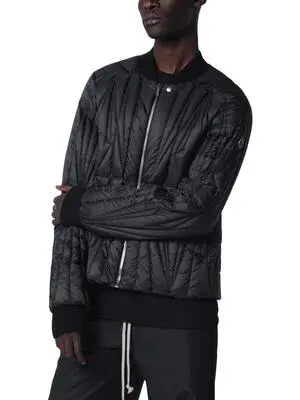 MONCLER + RICK OWENS Quilted Zip-up Down Jacket - Black