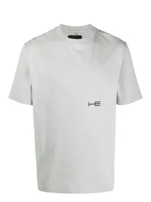 HELIOT EMIL Logo Print T-shirt - Grey