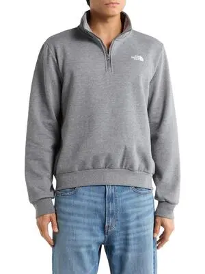 The North Face Quarter-zip Fleece Sweatshirt - Tnf Mid Grey Heather